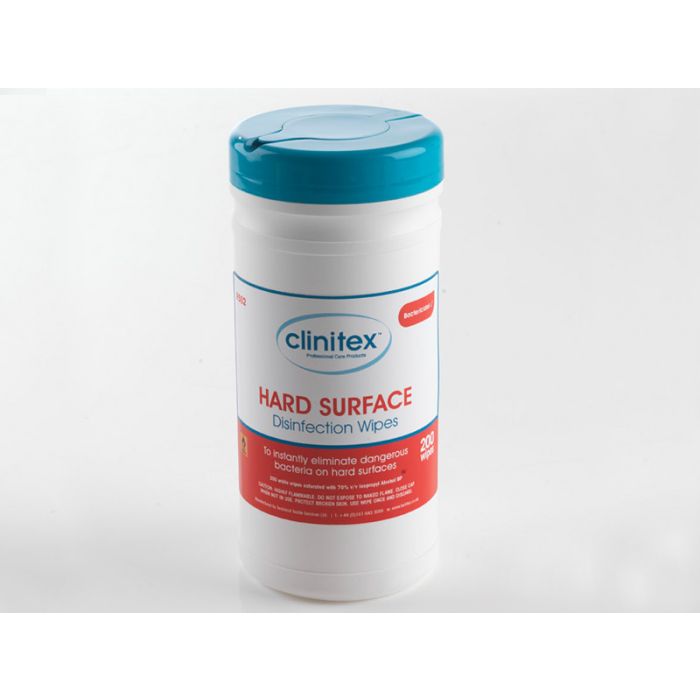 Clinitex Hard Surface Wipes White 12Tubs x200 | Janitorial Direct