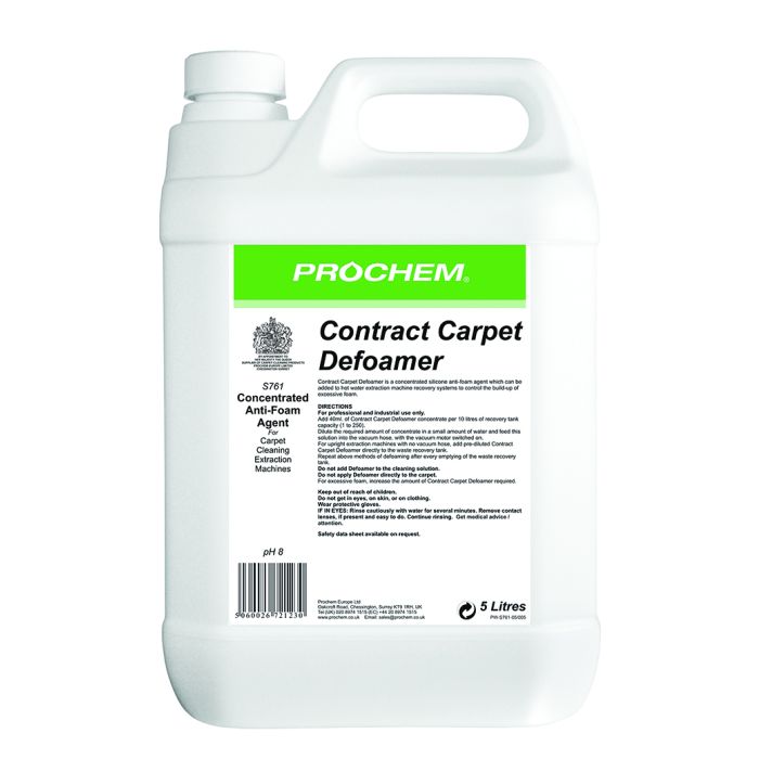 Prochem Contract Carpet Defoamer 5l - Janitorial Direct