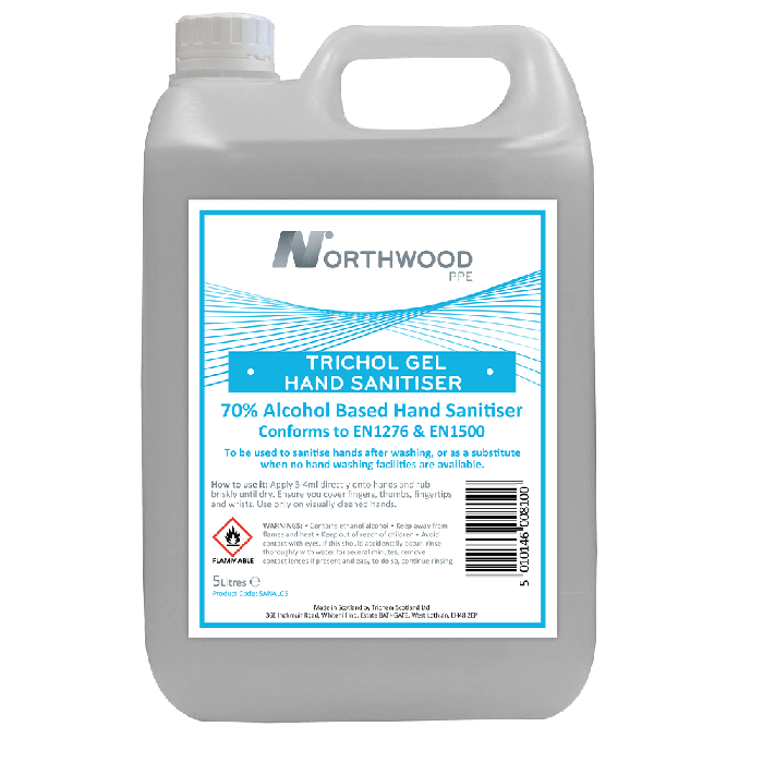Northwood Hand Sanitiser GEL 5L x 2 - Janitorial Direct Ltd