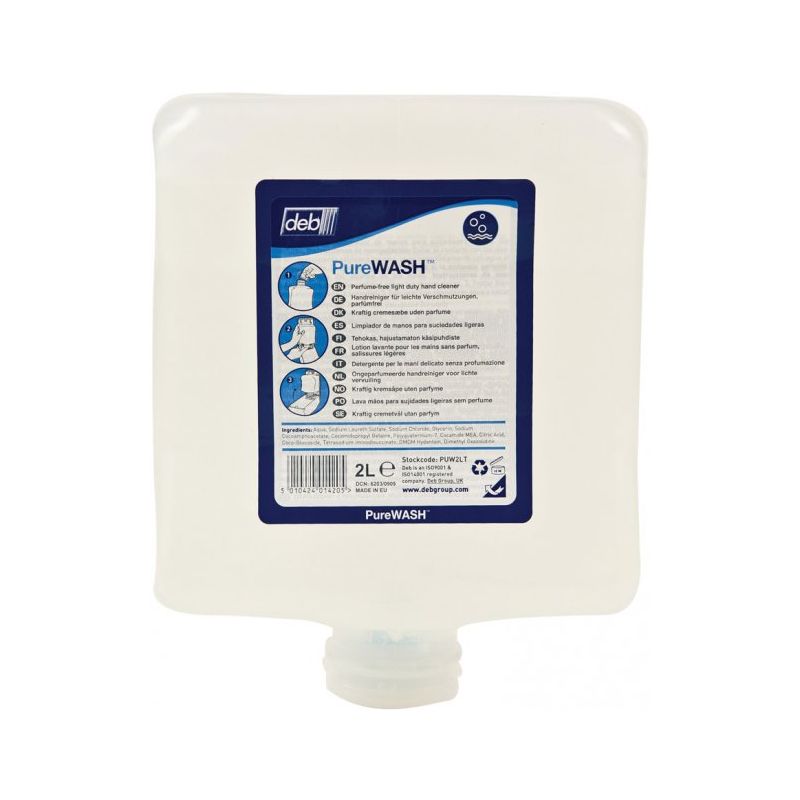 Deb Pure Hand Wash Cartridges - 4 x 2Ltr - Janitorial Direct