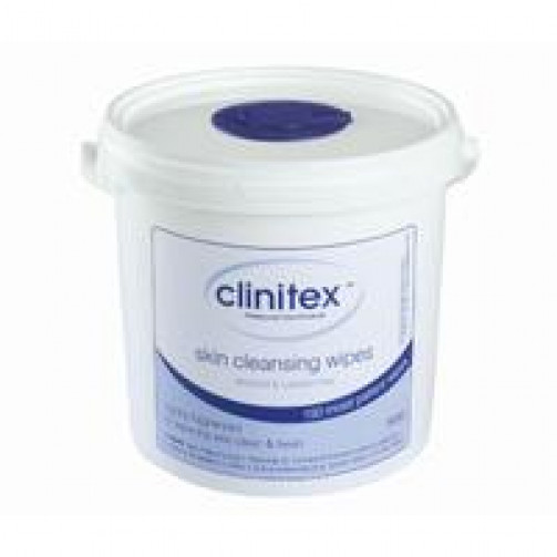 Clinitex Skin Cleansing Wipes Bucket 4 x 150 - Janitorial Direct