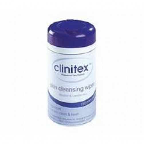 Clinitex Skin Cleansing Wipes 12Tubs x 100 - Janitorial Direct